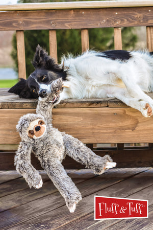 Fluff & Tuff Tico Sloth Plush Dog Toy