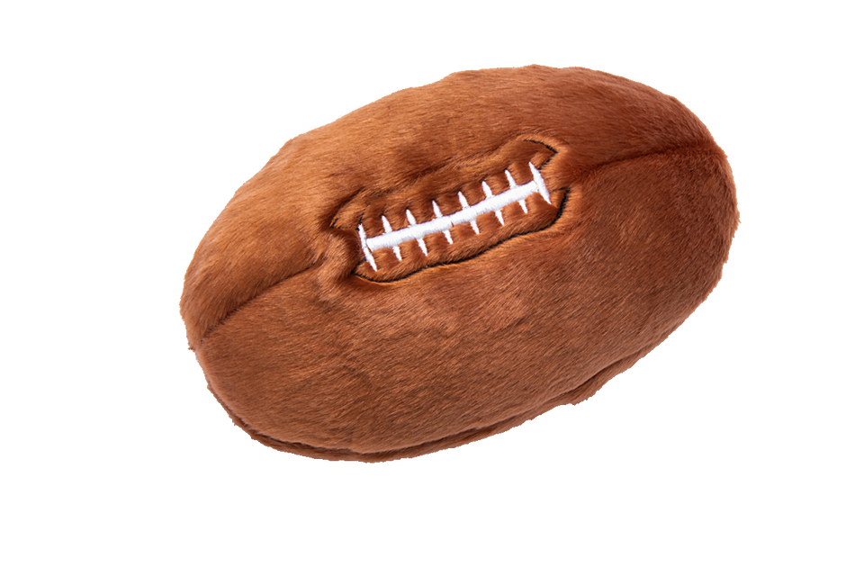 Fluff & Tuff Football Plush Dog Toy – Happy Tails